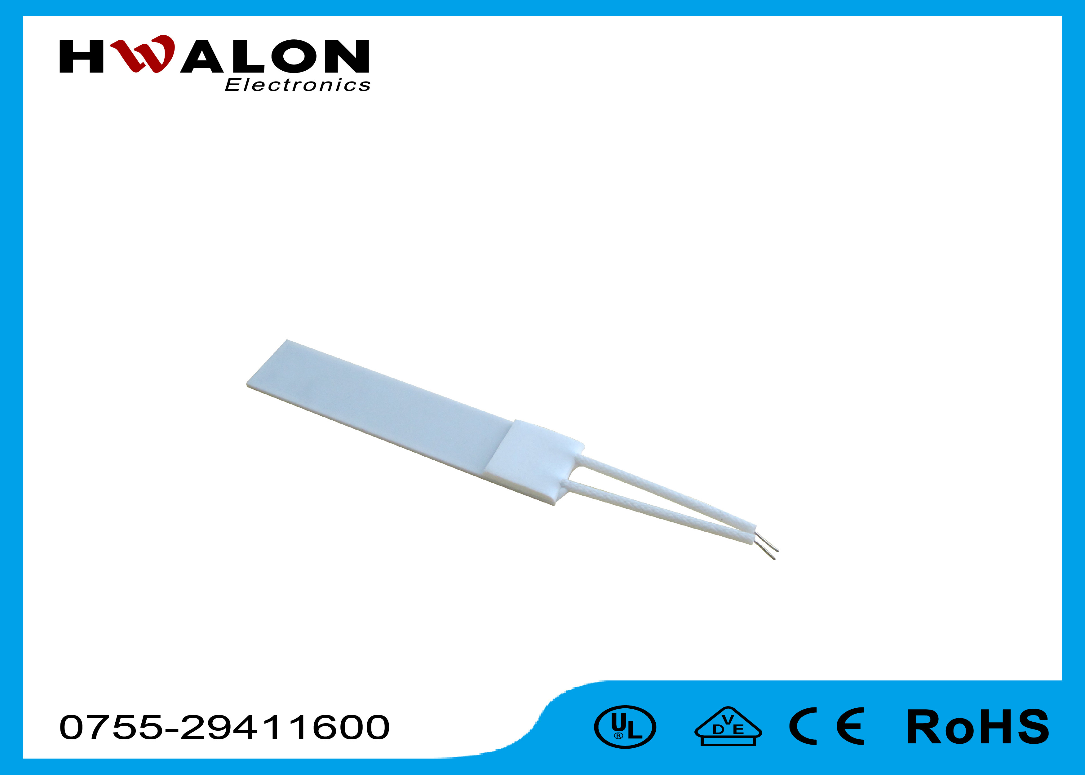 High Stability MCH Ceramic Heater , MCH Heater For Heating / Hair Brush ...