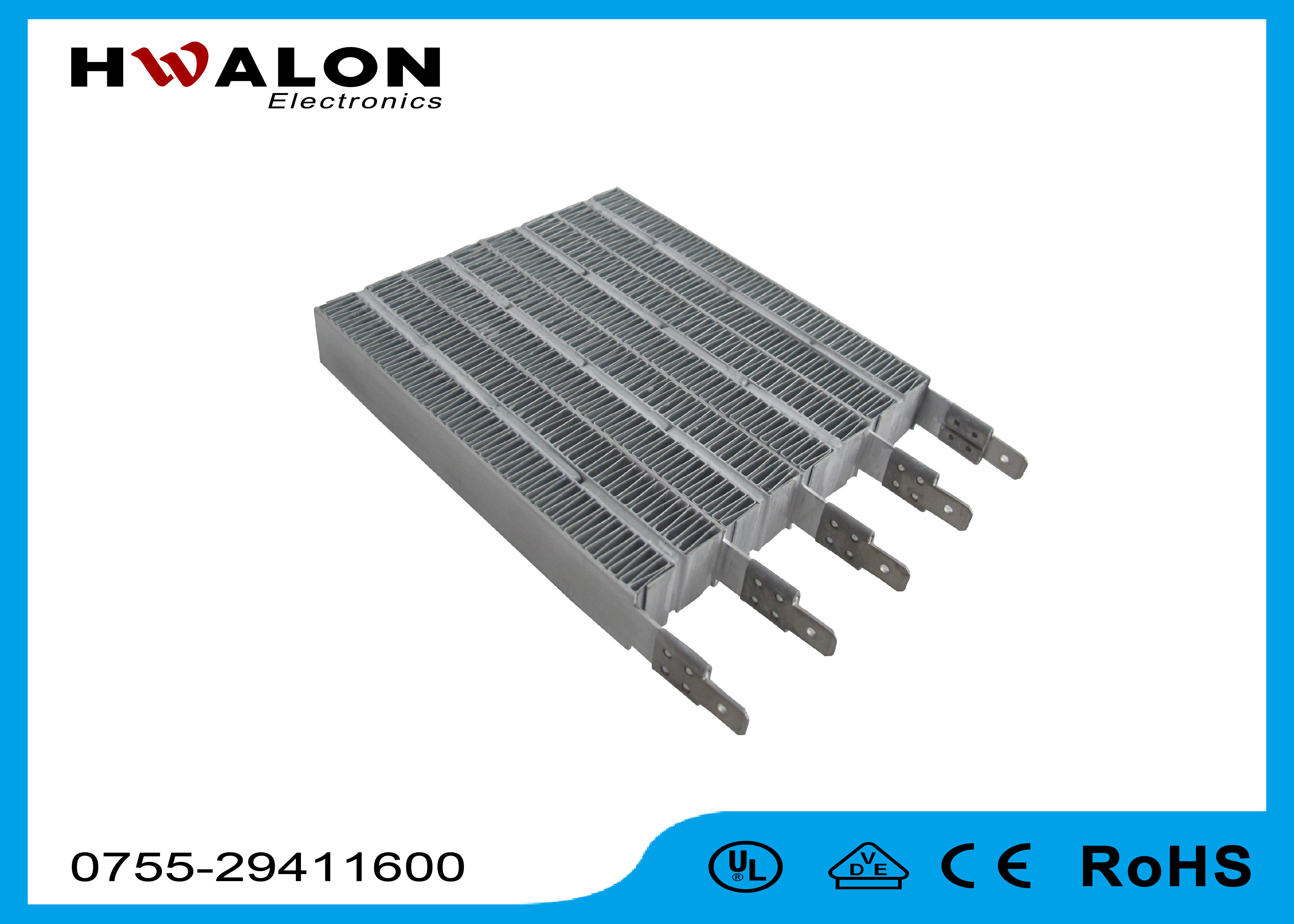 High Precision PTC Air Heater Element For Heating 50℃~280℃ Surface ...