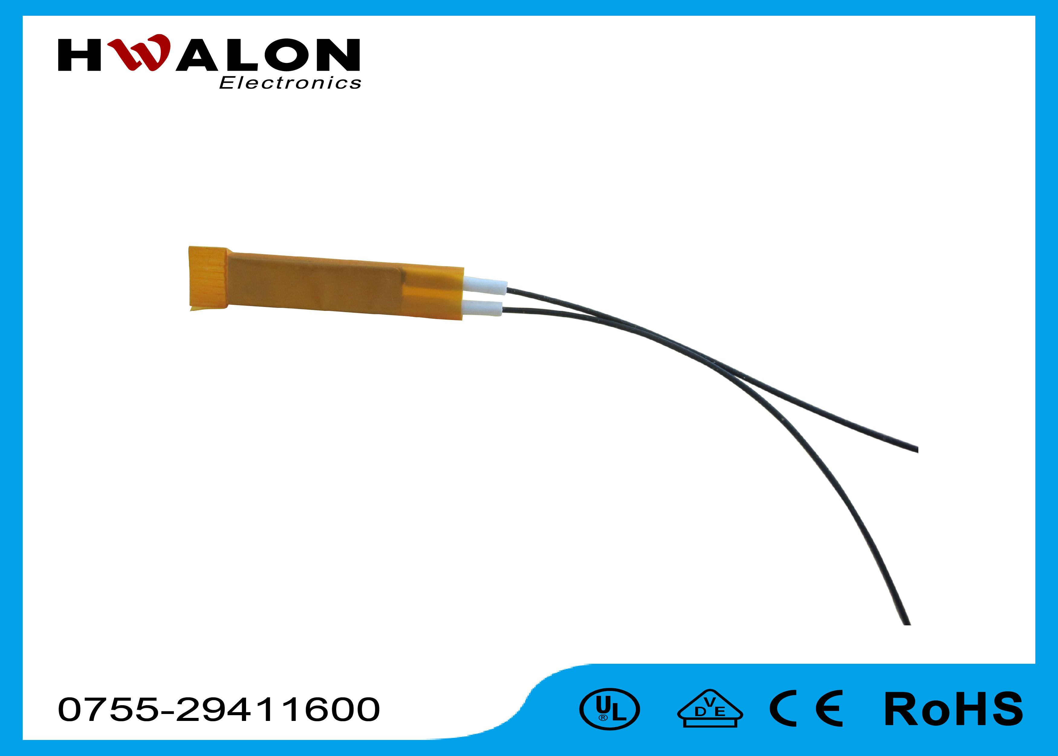 Silver / Aluminum Electrode Ceramic PTC Heater Chip 110 - 240v Heating ...