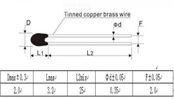 Precision Package Epoxy Radial ntc 10k thermistor temperature probe ...